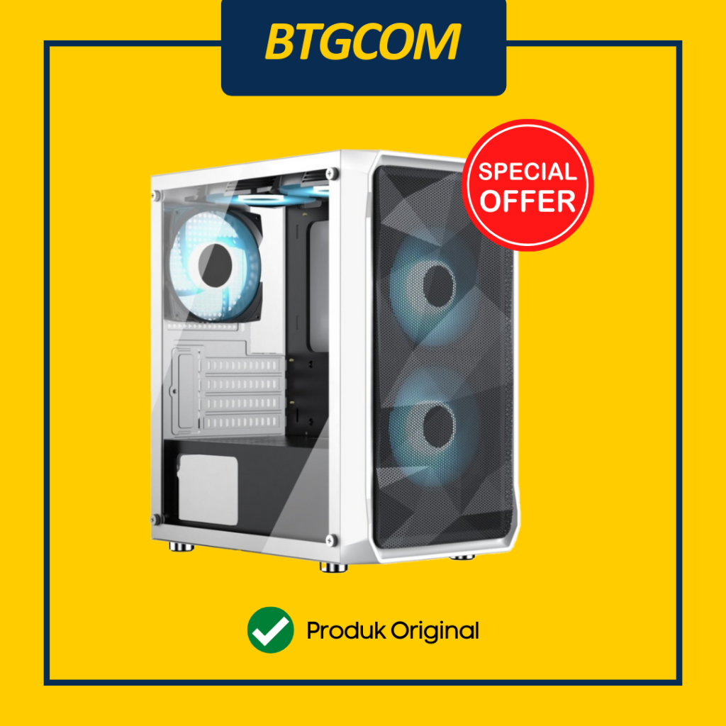 CASING M-ATX VENOMRX PRAVA WHITE – BTGCOM