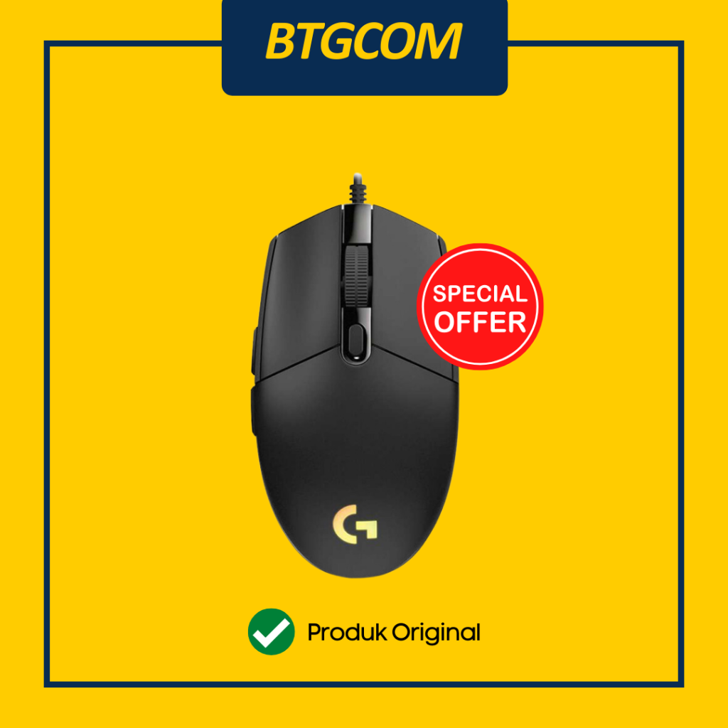 MOUSE GAMING LOGITECH G102 LIGHTSYNC BLACK – BTGCOM