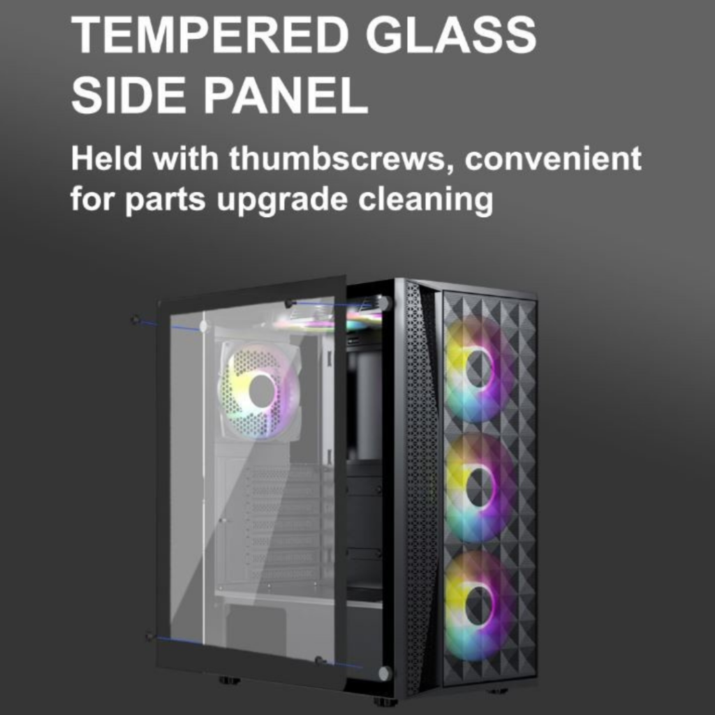 CASING MID TOWER VENOMRX MYSTRA BLACK – BTGCOM