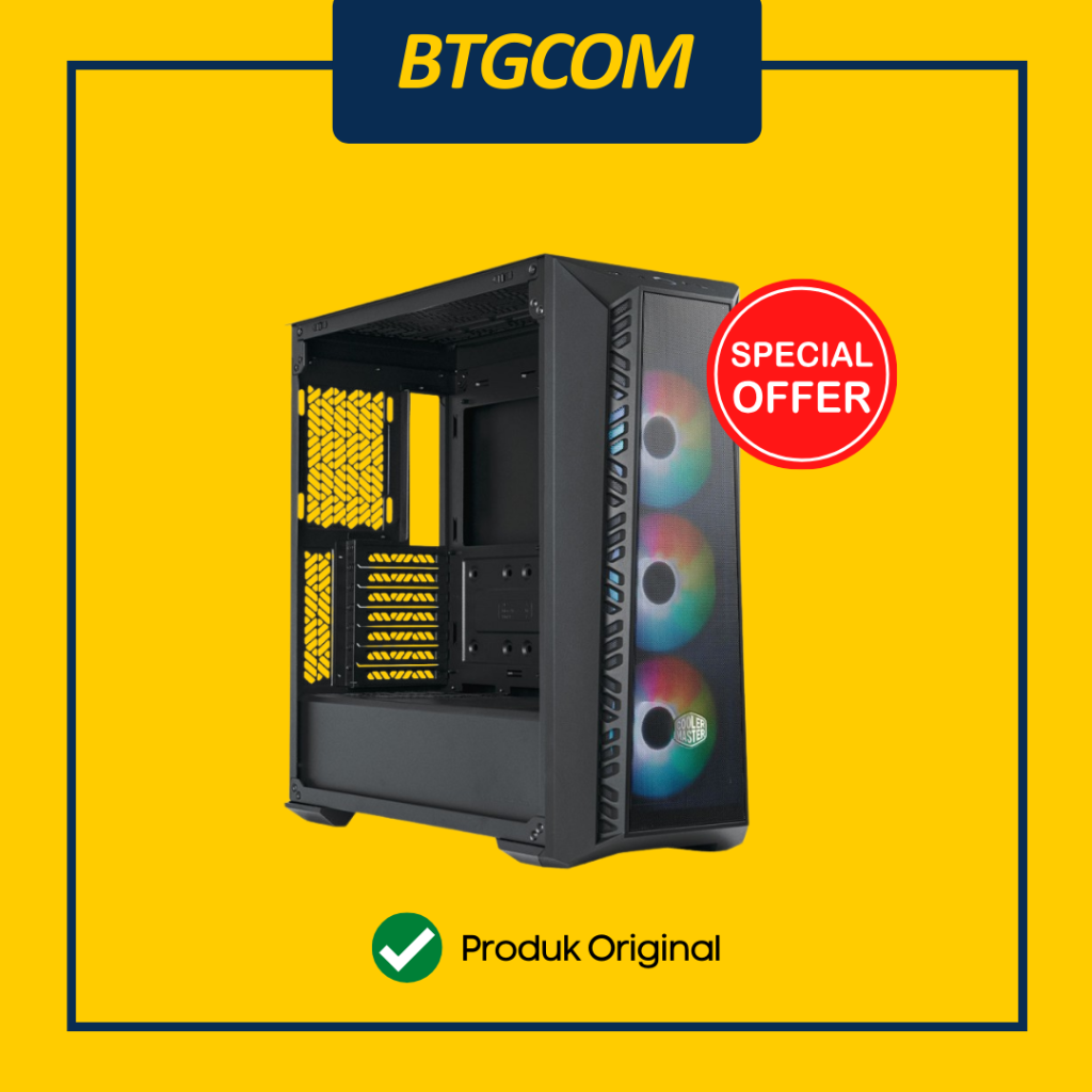 CASING MID TOWER BRIZZ D065 BLACK WITH PSU 500W – BTGCOM
