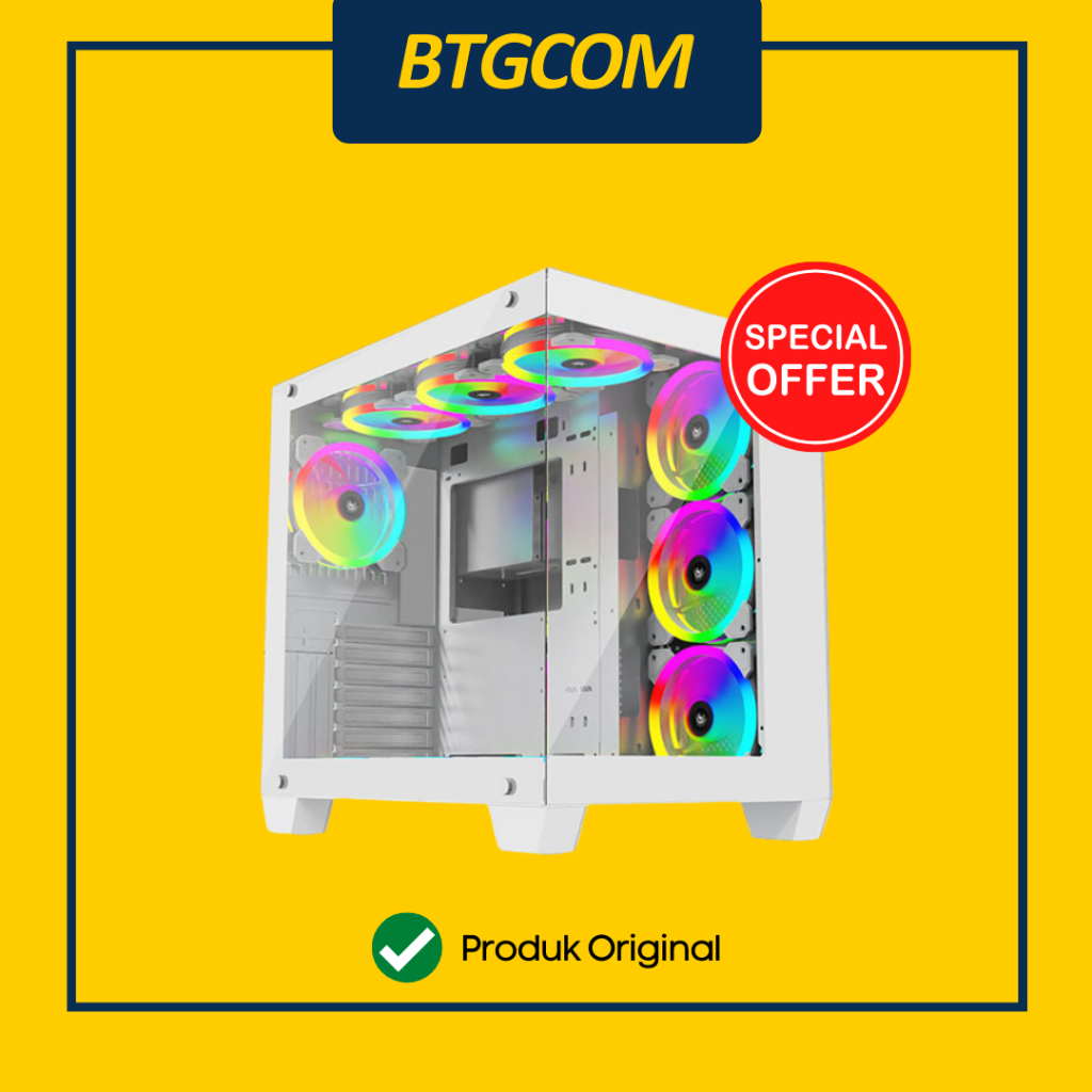 CASING MID TOWER BRIZZ D065 BLACK WITH PSU 500W – BTGCOM