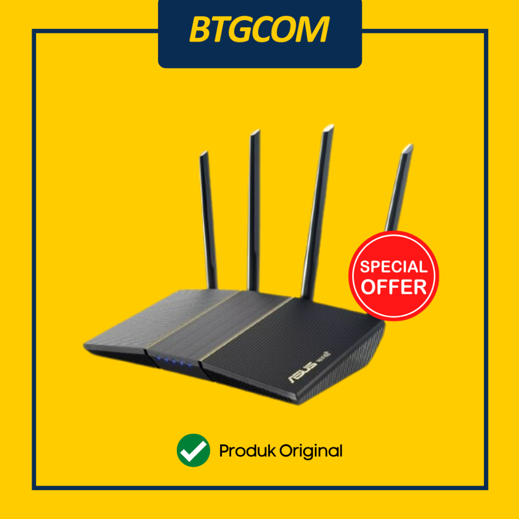 ASUS RT-AX57 EXTENDABLE ROUTER AX3000 DUAL BAND WIFI 6 – BTGCOM