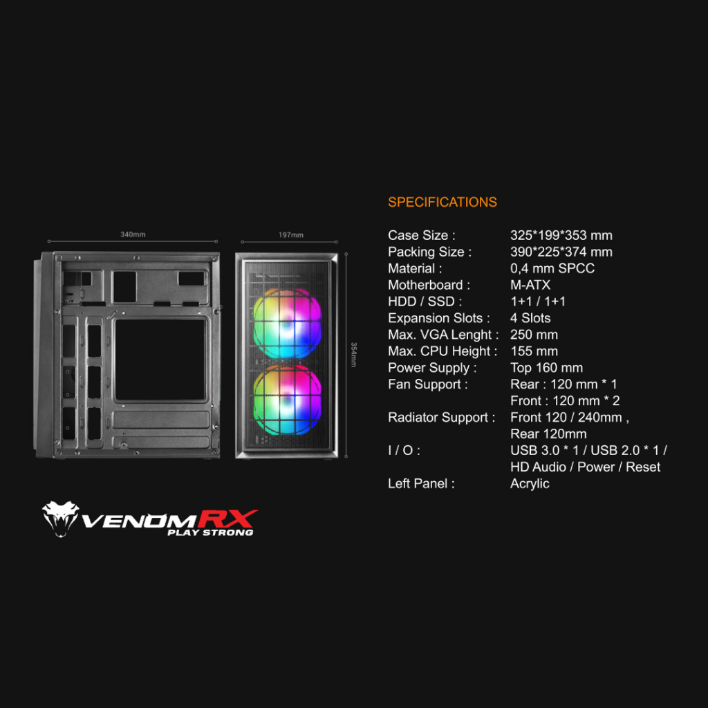 CASING VENOMRX KHAZRA BLACK – BTGCOM