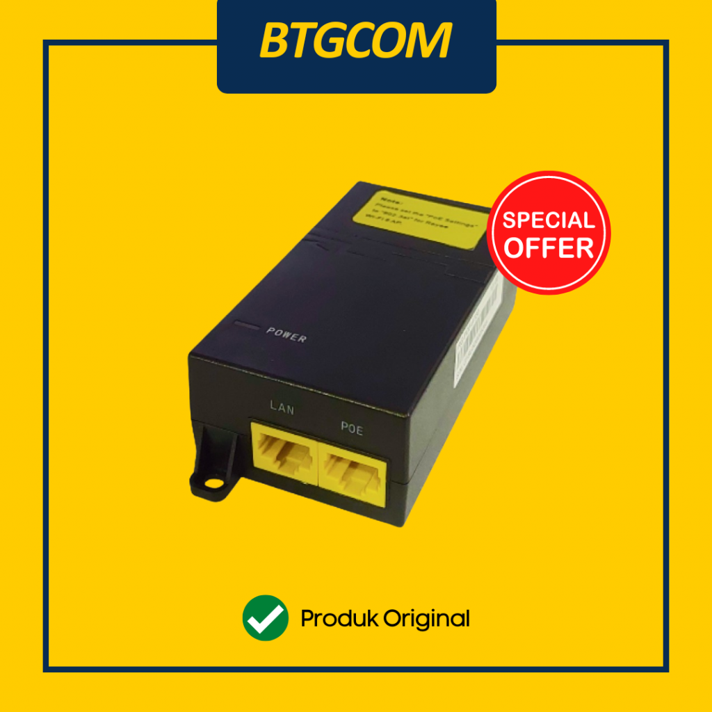 RUIJIE REYEE RG-POE-AT30 INJECTOR POE 1 PORT ADAPTER – BTGCOM