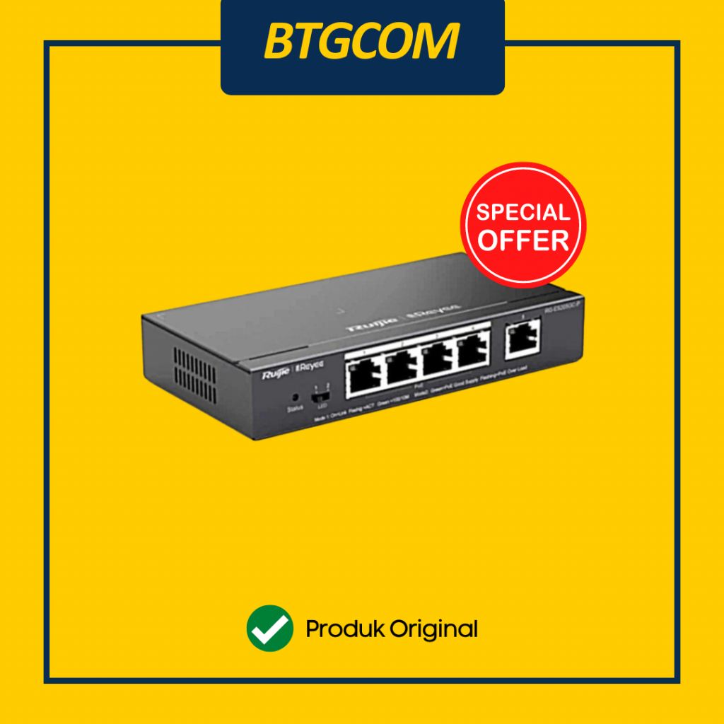 RUIJIE REYEE RG-ES205GC-P 5-PORT GIGABIT SMART CLOUD MANANGED POE ...