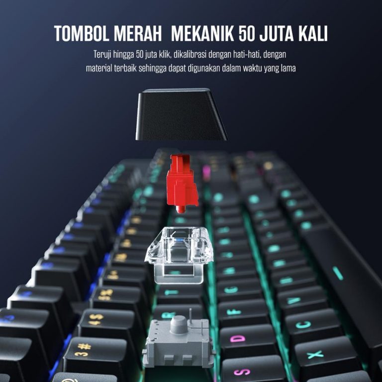 KEYBOARD GAMING GAMEN TITAN 7 MECHANICAL RED SWITCH BLUE – BTGCOM