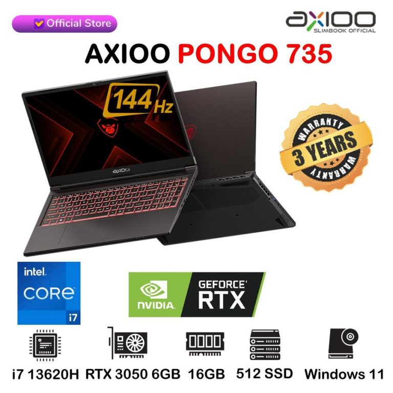 LAPTOP AXIOO PONGO 735 (15,6″FHD, CORE INTEL I7-13620H, RAM 16GB, SSD ...